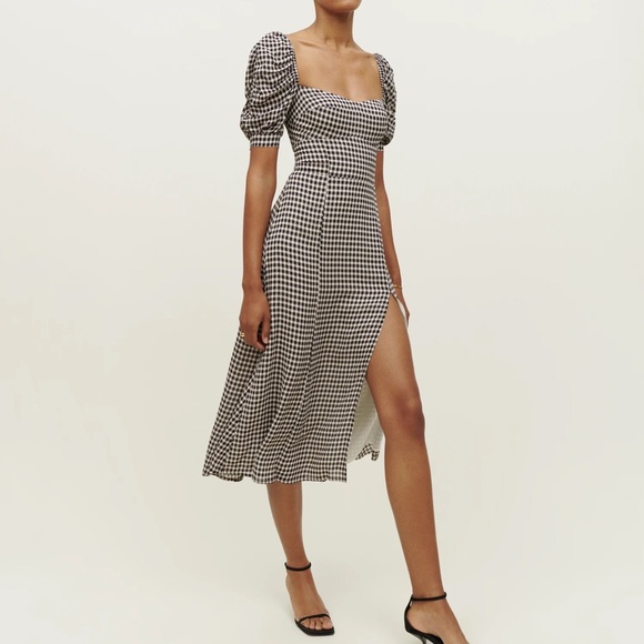 Reformation | Dresses | Reformation Bandit Dress In April Check | Poshmark